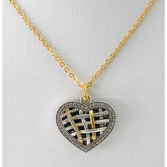 Brighton | Jewelry | Brighton Neptunes Rings Woven Heart Pendant ...
